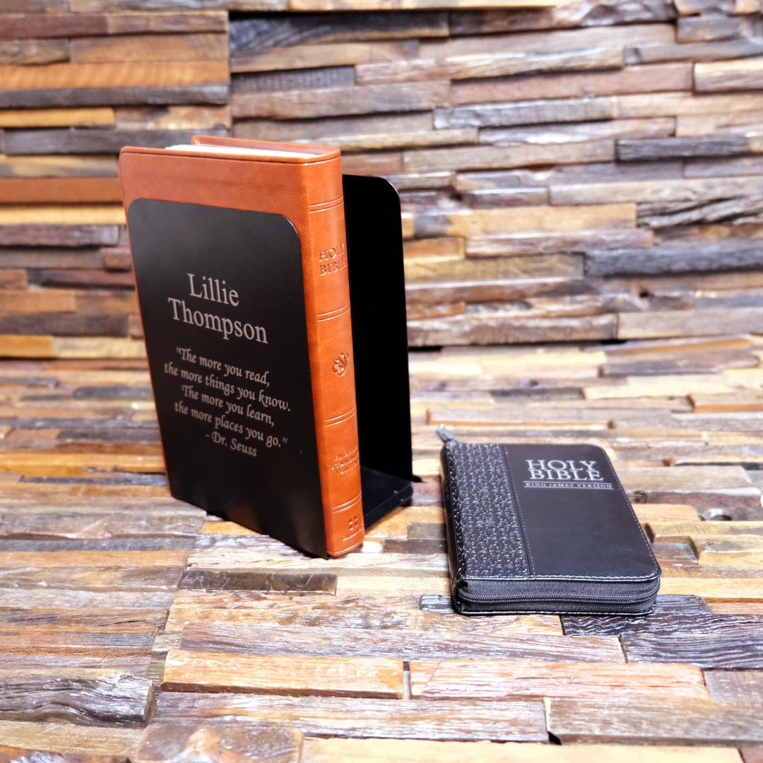 Custom KJV Bible or ESV Bible With Personalized Bookends, Pastor Wife ...