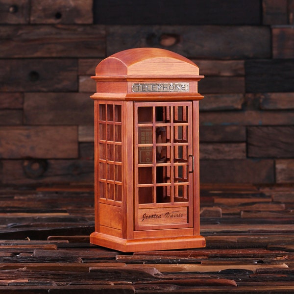 Personalized Music Box of Vintage England London British Phone - Etsy
