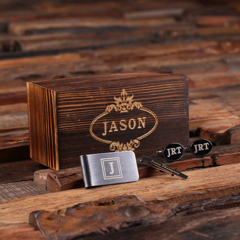SET of 6 Personalized Gentleman's Gift Set Cuff Links - Etsy