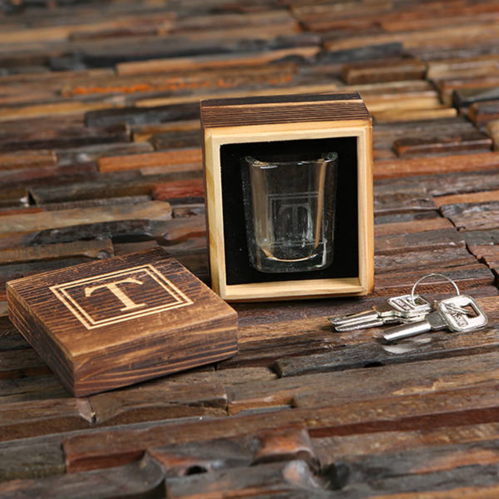 Personalized Shot Glasses With Wood Box Groomsmen Best Man | Etsy