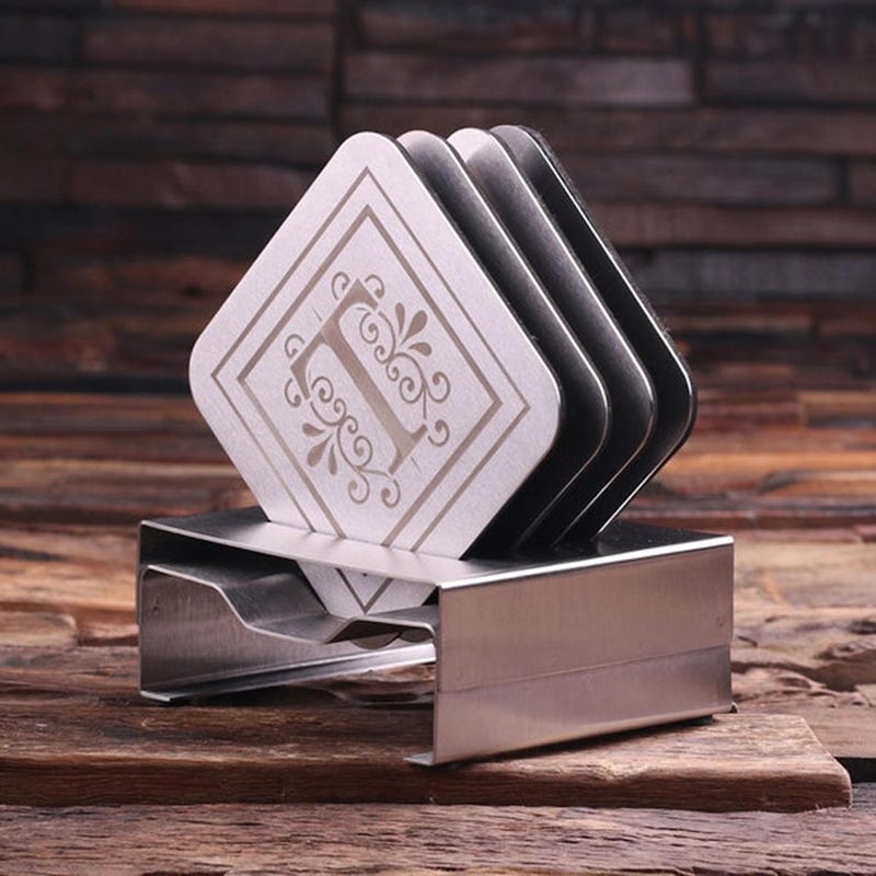 Engraved Coasters Steel - Etsy