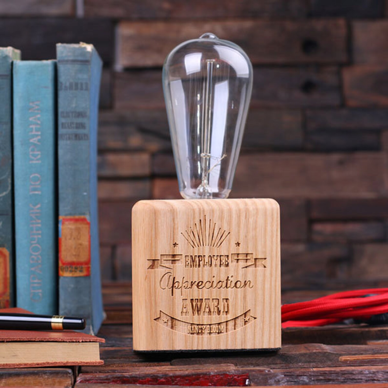 Edison Lamp Award™ Personalized Awards Plaques Trophies - Etsy