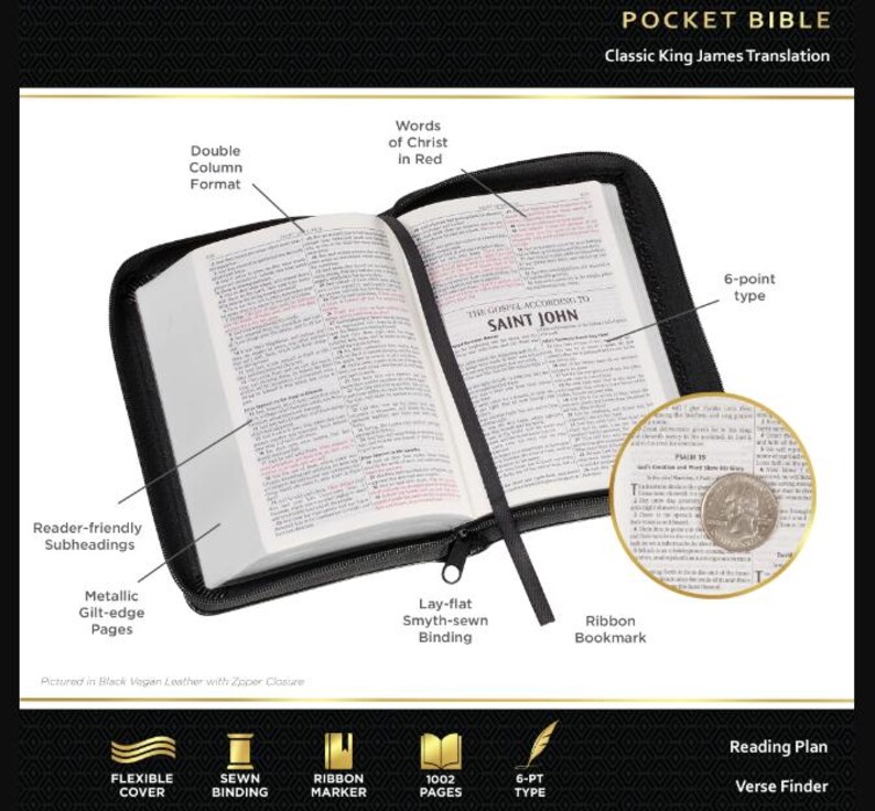 Custom Boy KJV Mini Pocket Bible With Compass and Emergency Whistle ...