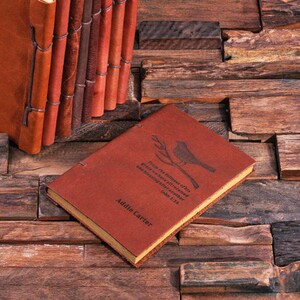 Personalized Monogrammed Engraved Wedding Notebook Leather Travel Diary ...