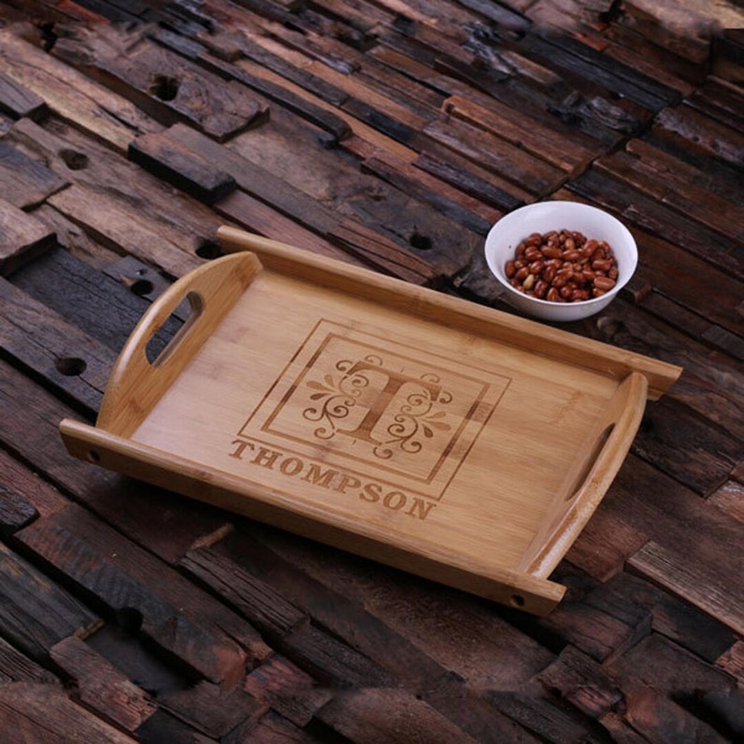 Personalized Engraved Wood Serving Tray House Party Customized ...