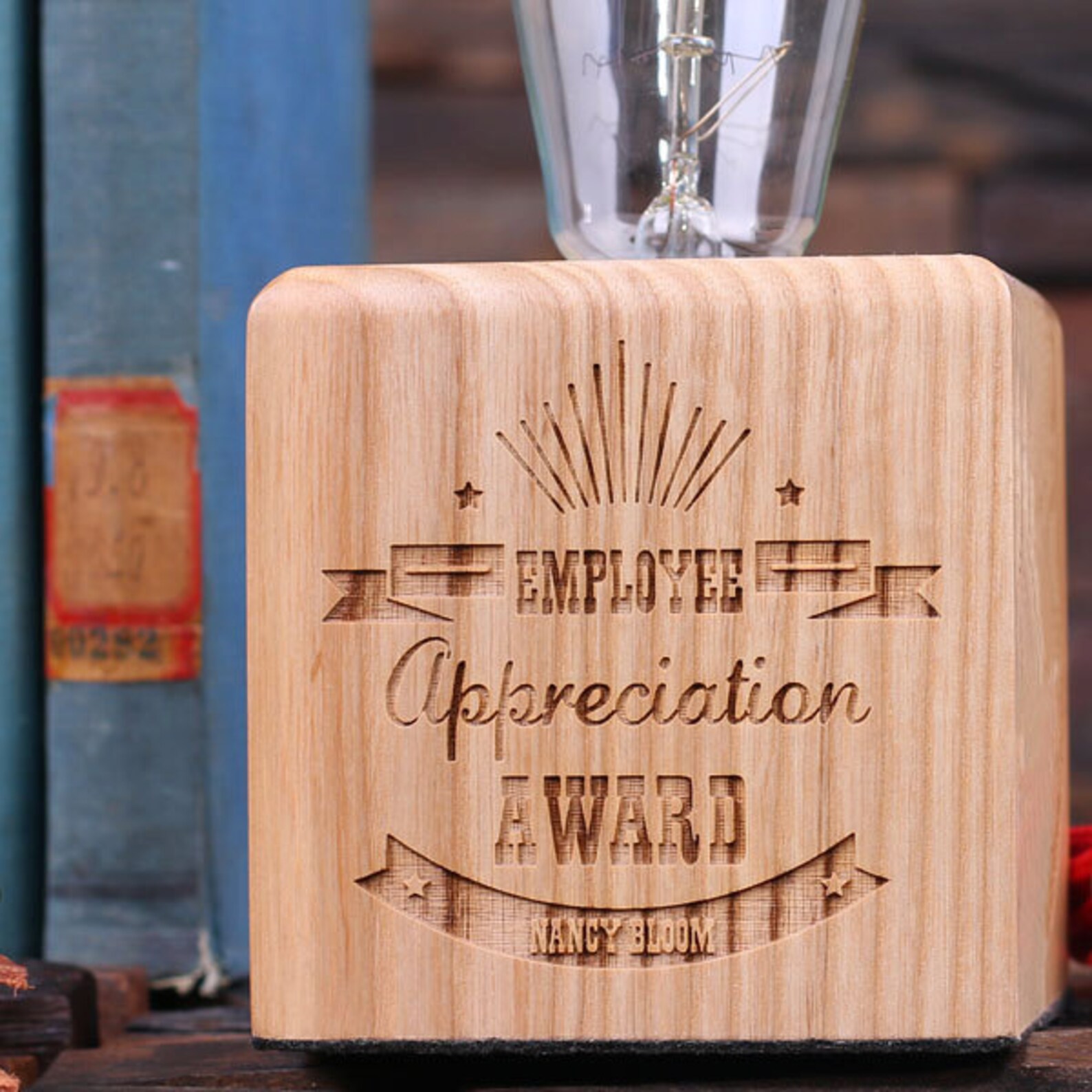 Edison Lamp Award™ Personalized Awards Plaques Trophies - Etsy