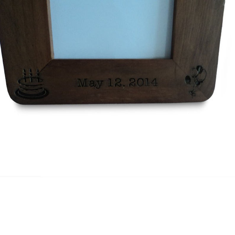 3.5x5 Personalized Wood Engraved Monogrammed Picture Frame | Etsy