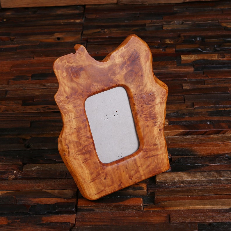 Personalized Natural Wood Shape Photo Frames - Etsy