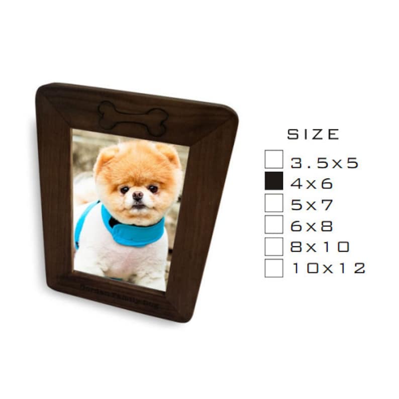 4x6 Personalized Wood Engraved Monogrammed Picture Frame | Etsy