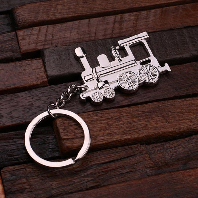 Train on Key Chain - Etsy