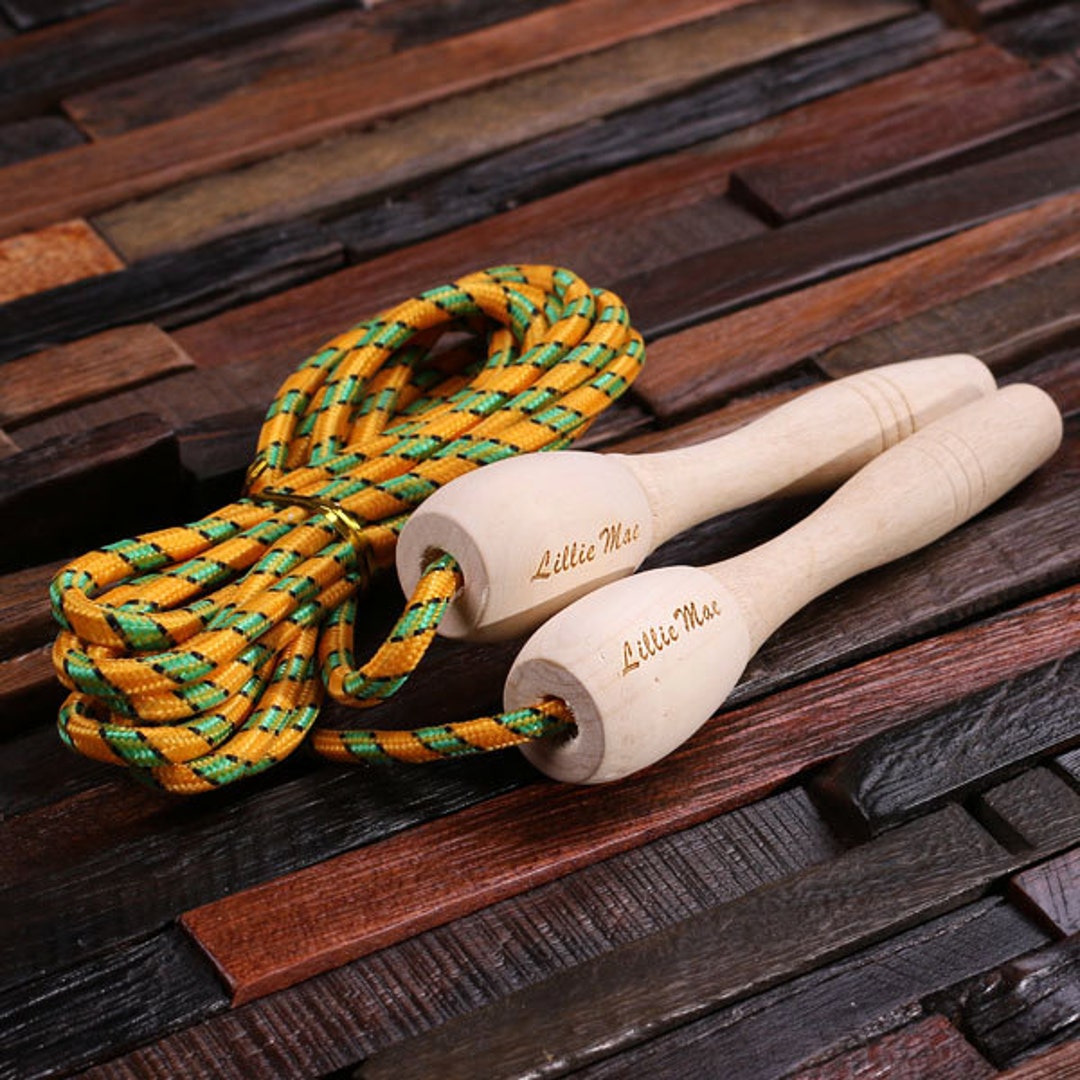 Yelow Personalized Kid's Jump Rope Boy or Girl Birthday Gift - Etsy