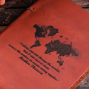 Personalized Monogrammed Engraved Notebook Leather Travel Diary ...