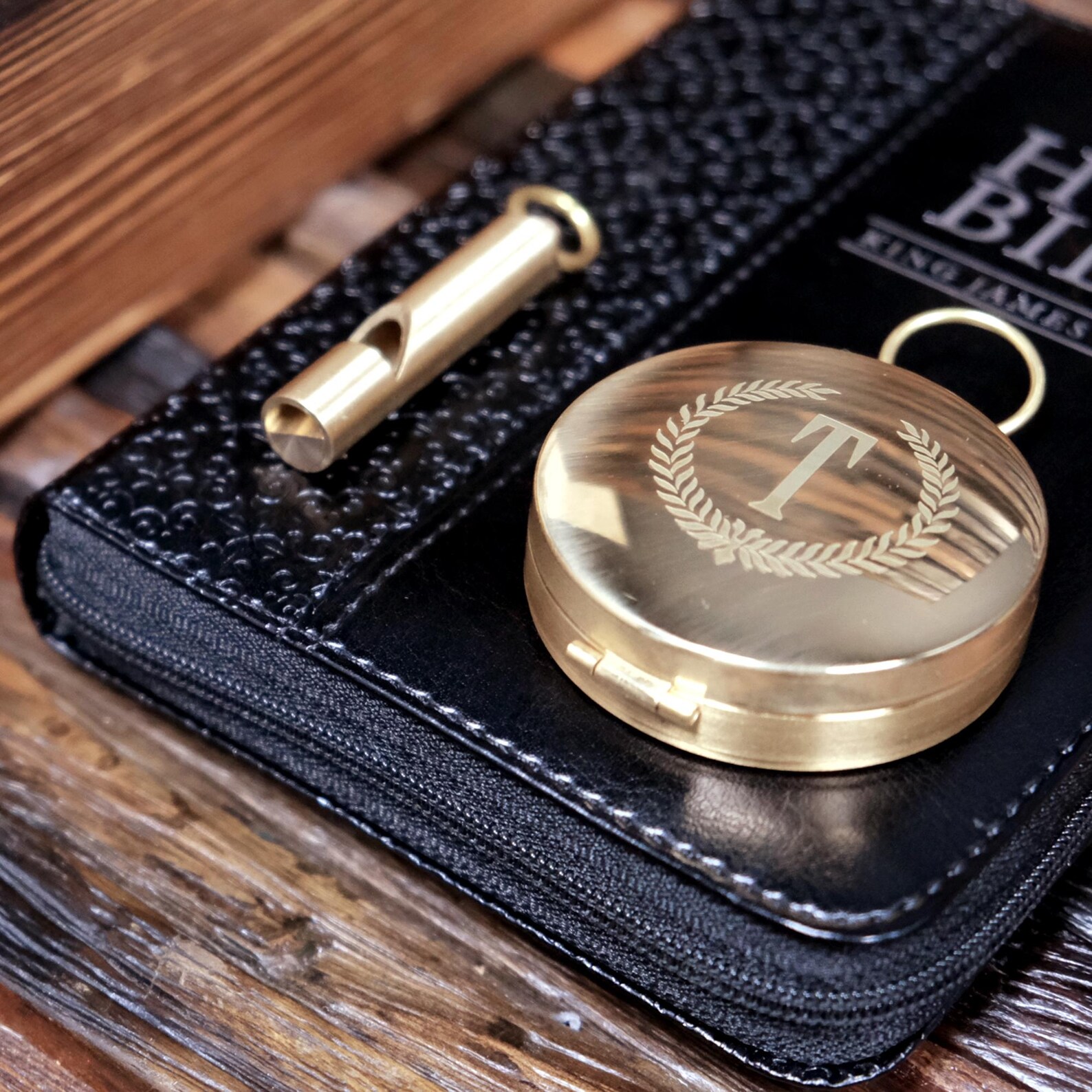 Custom Boy KJV Mini Pocket Bible With Compass and Emergency Whistle ...