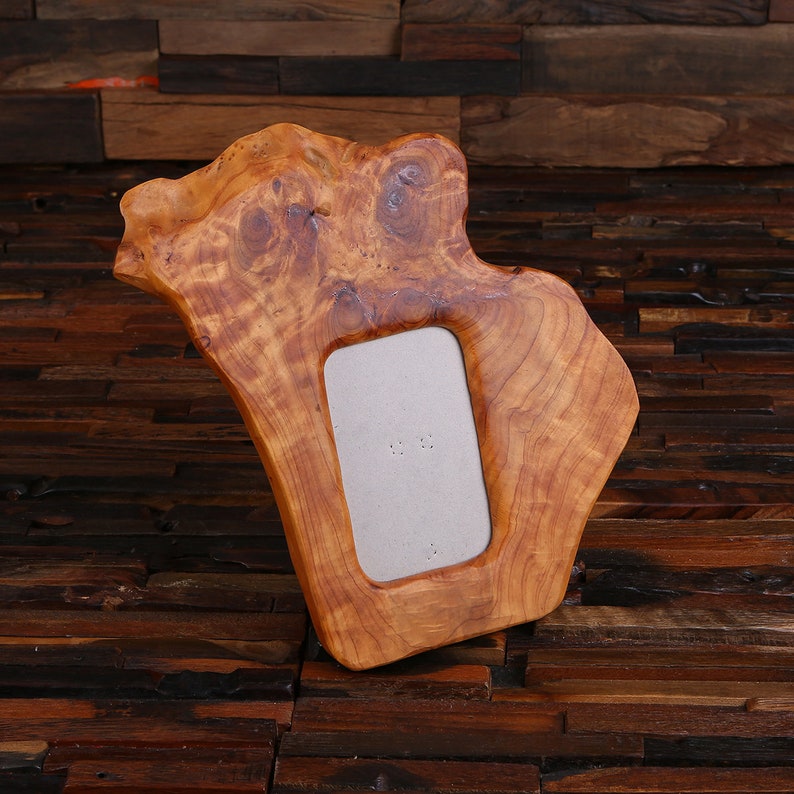 Personalized Natural Wood Shape Photo Frames - Etsy