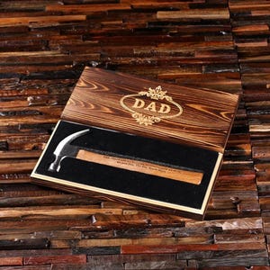 Engraved Personalized Hammer With Wood Box Customized Father of Bride ...