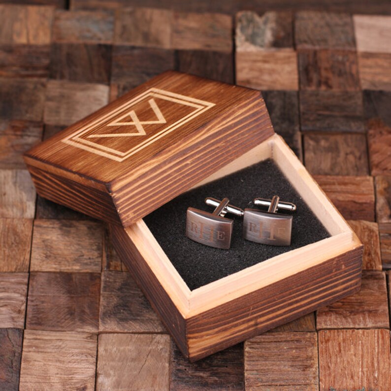 Classic Cuff Links With Wood Box Option | Etsy