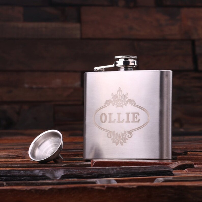 Personalized 5 Oz Stainless Steel Metal Whiskey Scotch Flask - Etsy