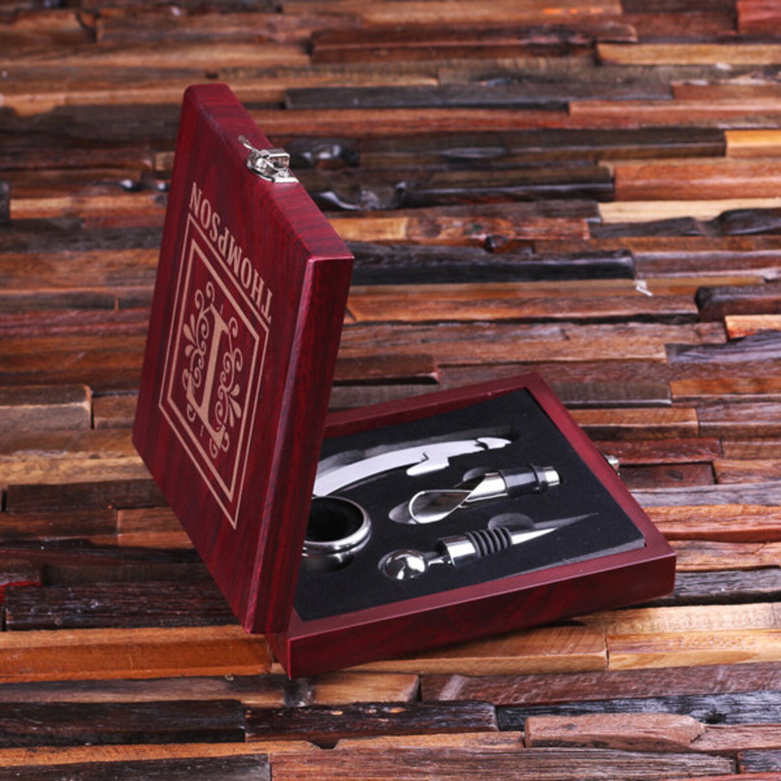 Personalized 5pc Wine Accessories Tool Kit Gift Set Engraved - Etsy