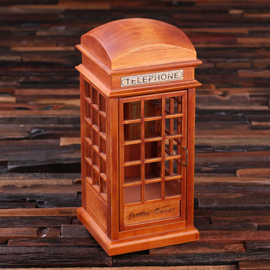 Personalized Music Box of Vintage England London British Phone - Etsy