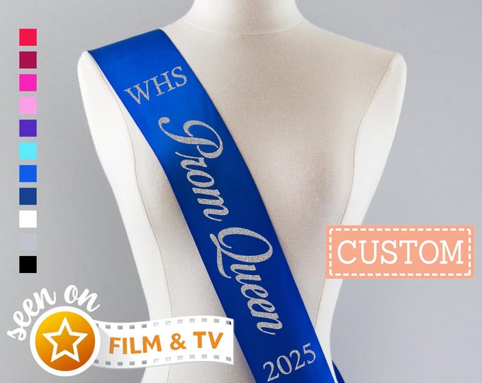 Homecoming Queen Sash | Custom Homecoming Sash Personalized Homecoming ...