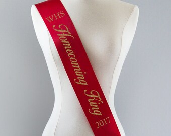 Prom Queen Sash Custom Homecoming Sash Personalized Homecoming | Etsy