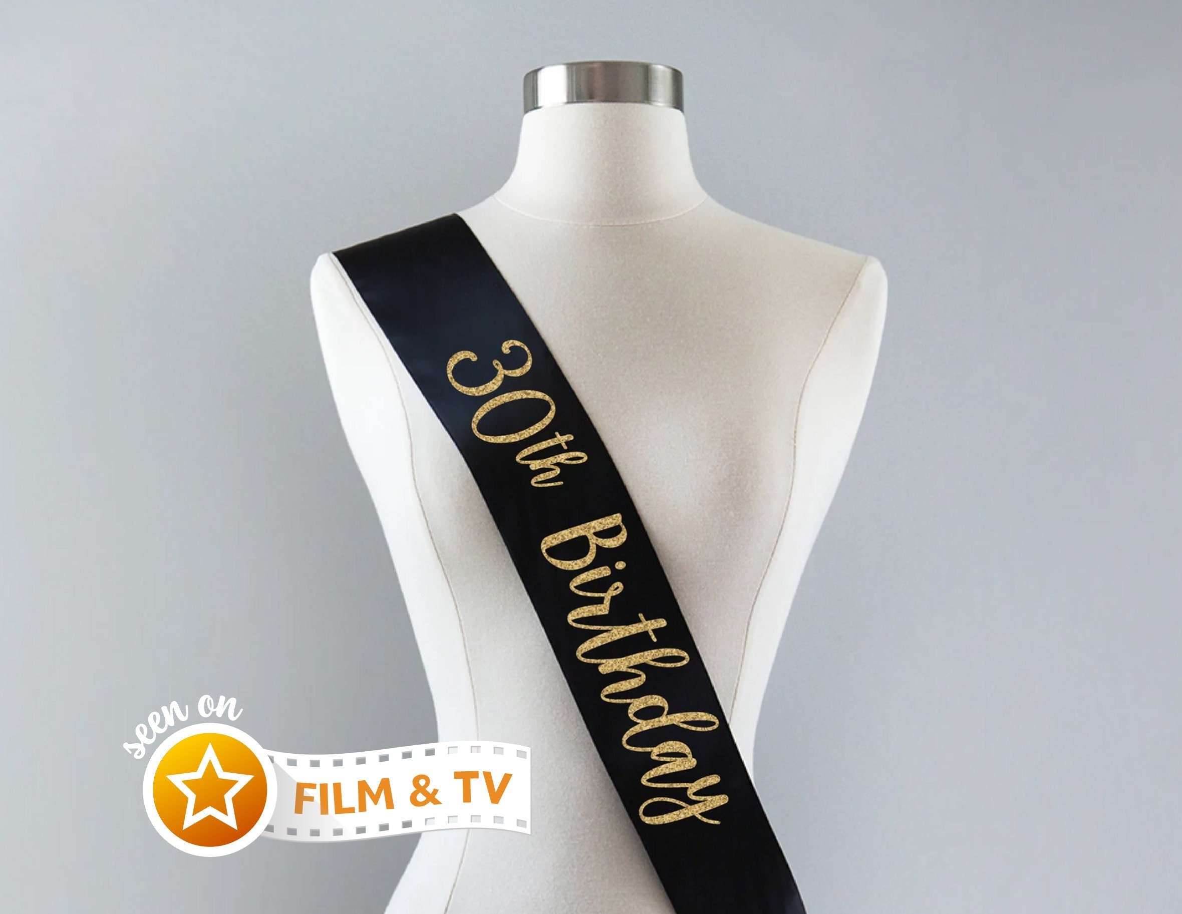 30th Birthday Sash 30th Birthday Party Cheers to 30 Years | Etsy