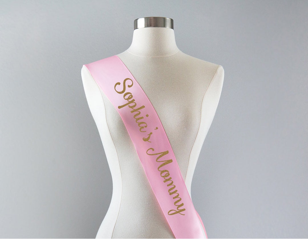 Personalized Mommy to Be Sash Baby Shower Sash Custom Mom to - Etsy