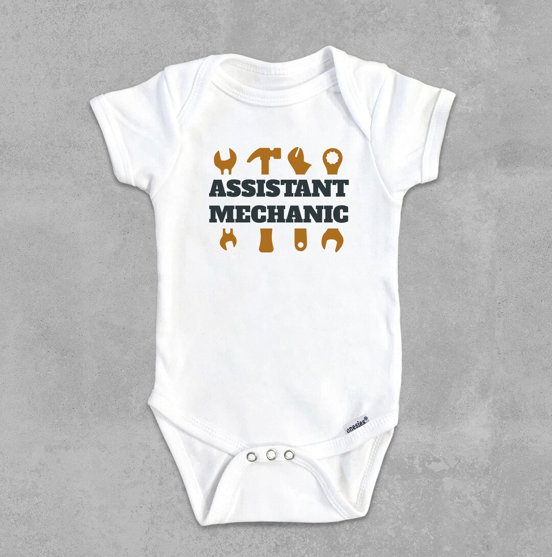 Assistant Mechanic ONESIES ® Brand Baby Bodysuits, Gift Idea for ...