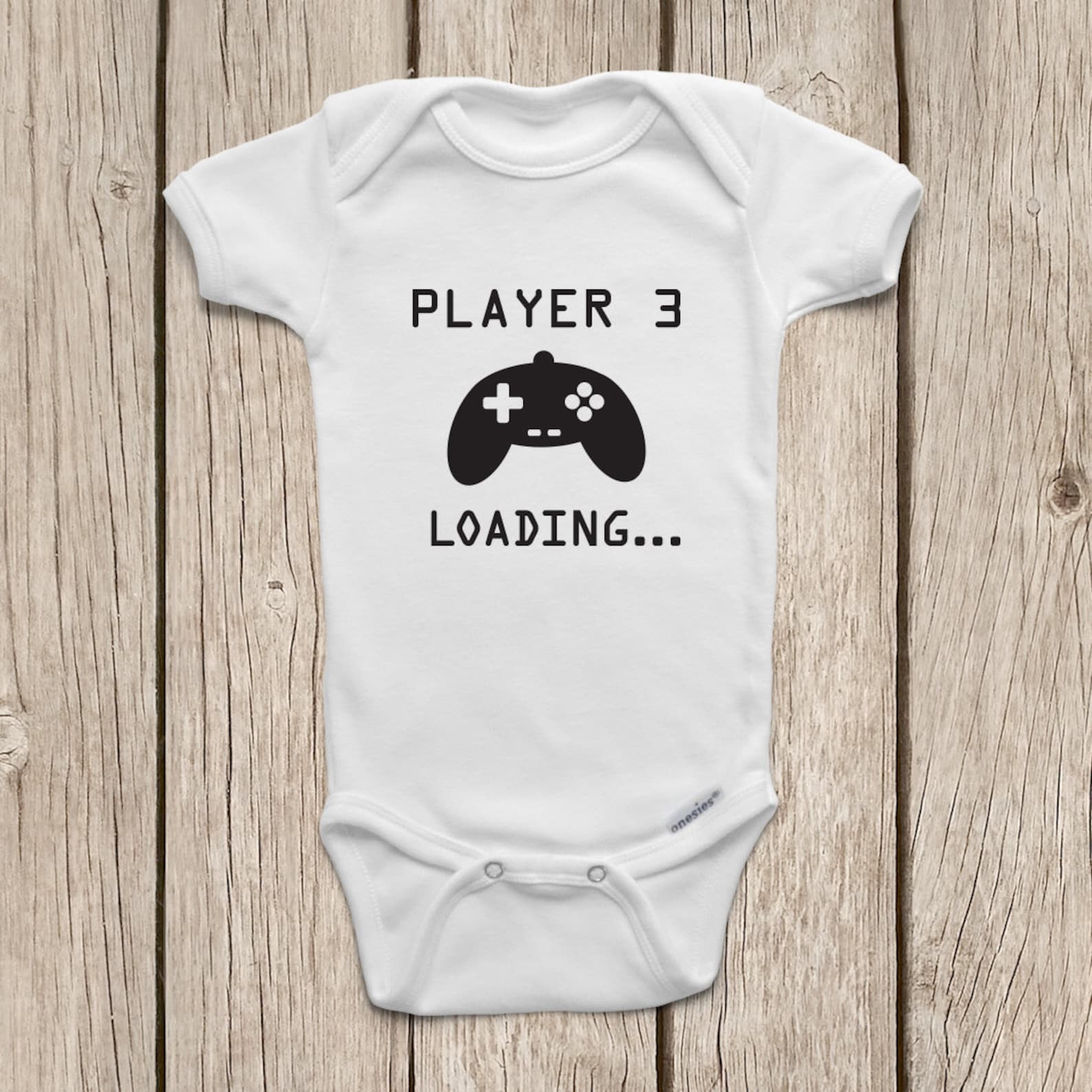 Player 3 Loading Gamer Pregnancy Announcement ONESIE ® Brand Bodysuit ...