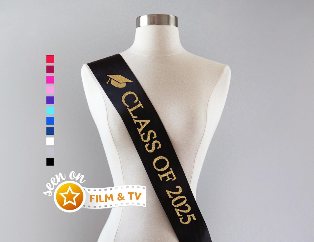Class of 2025 Sash | 2025 Grad Senior Class Sashes Custom Graduate Sash ...