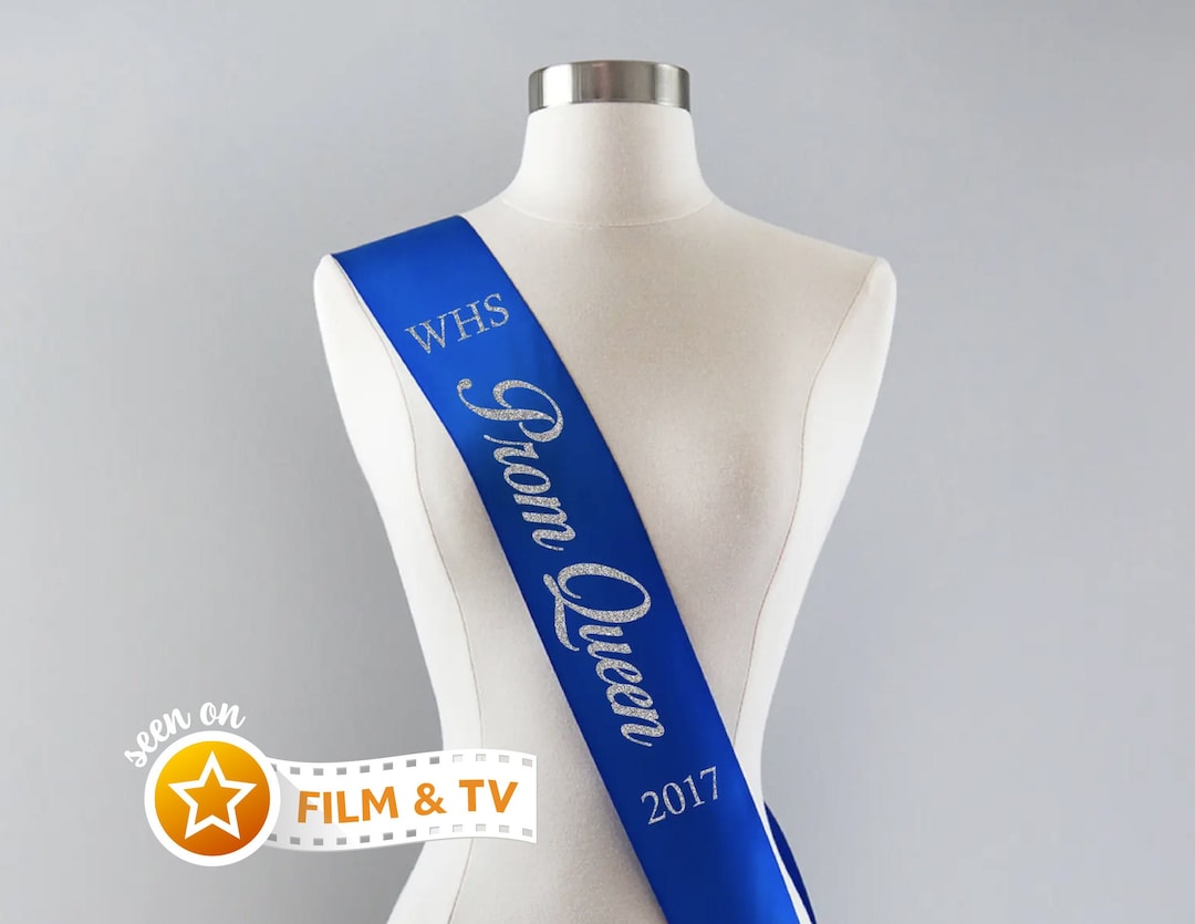 Prom Queen Sash | Custom Homecoming Sash Personalized Homecoming Queen ...