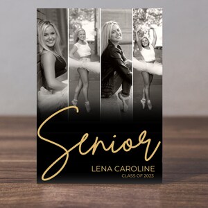 Senior Graduation Invitation Template, Grad Card, High School Senior ...