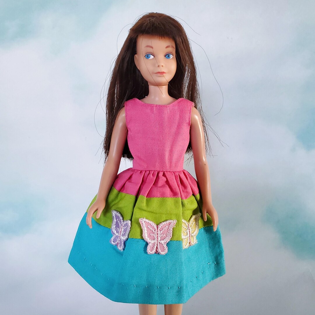 Vintage Mattel 1030 SKIPPER DOLL Raven Brunette Bend Legs 1965 in ...