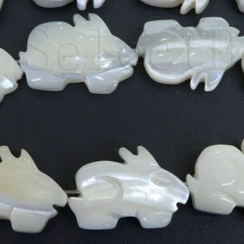 Mother of Pearl Bird Beads MOP Animal Jewelry Beads White - Etsy