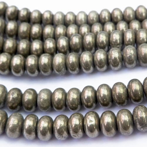 Natural Pyrite Smooth Round Beads Quality Pyrite Gemstone - Etsy