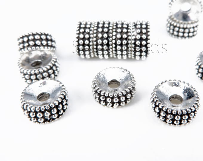 Antique Silver Cross Beads Prayer Jewelry Beads Religious Metal Beads ...