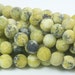 Matte Yellow Turquoise Beads Yellow Gemstone Jewelry Beads Black and ...