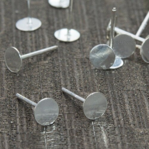 Sterling Silver Earrings Posts Post Earring Findings - Etsy