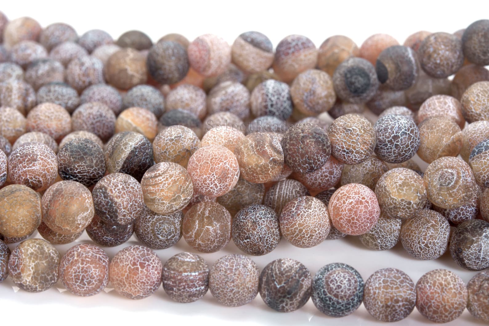 Fire dragon vein dream agate beads fire crakle agate | Etsy