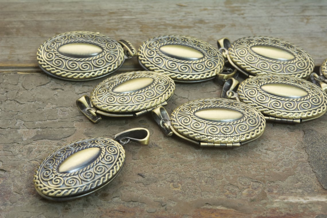 Brass Lockets Wholesale - Brass Lockets You Can Put Charms in - Locket ...