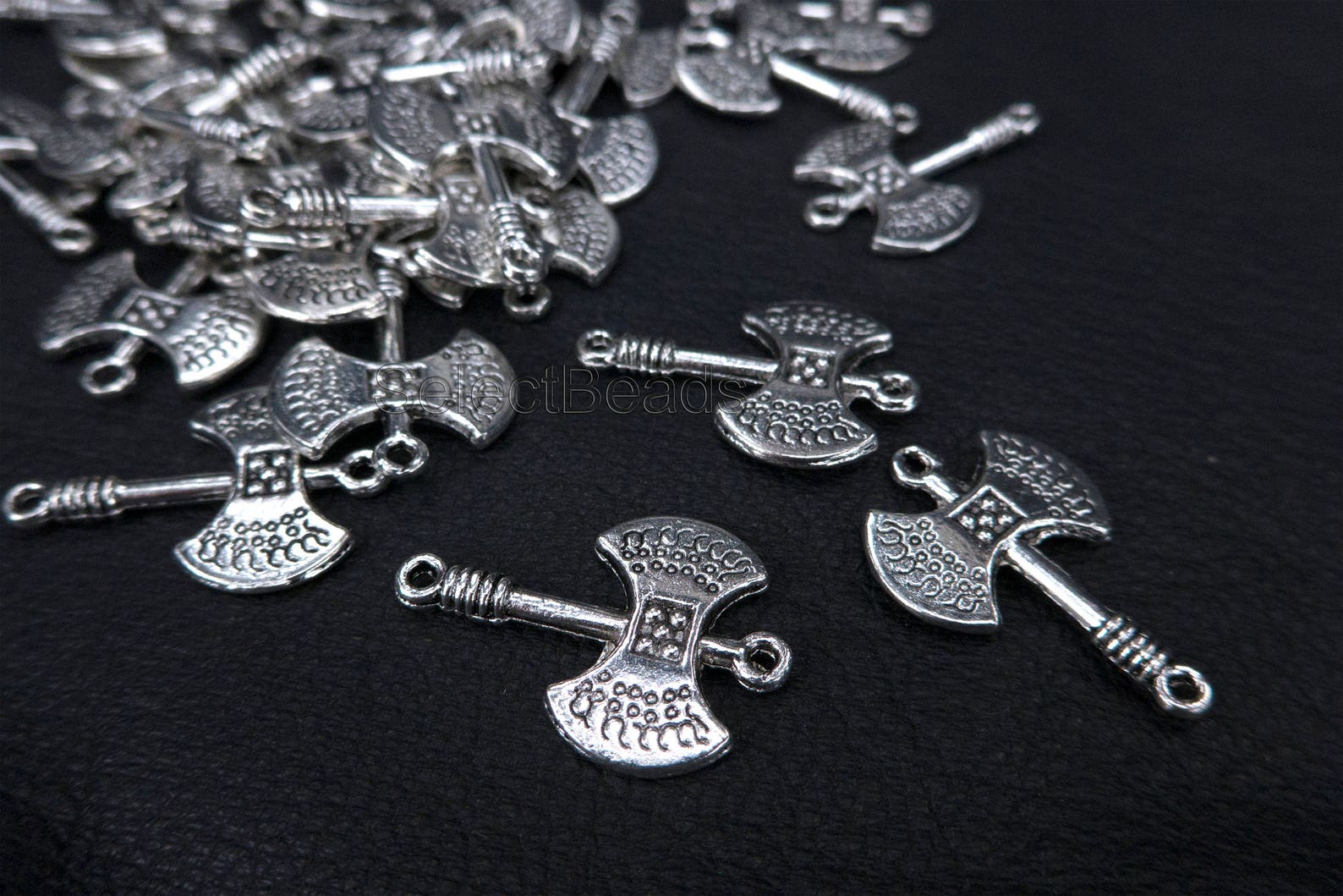 Silver Axe Jewelry Links - Antique Silver Ax Necklace Connectors ...