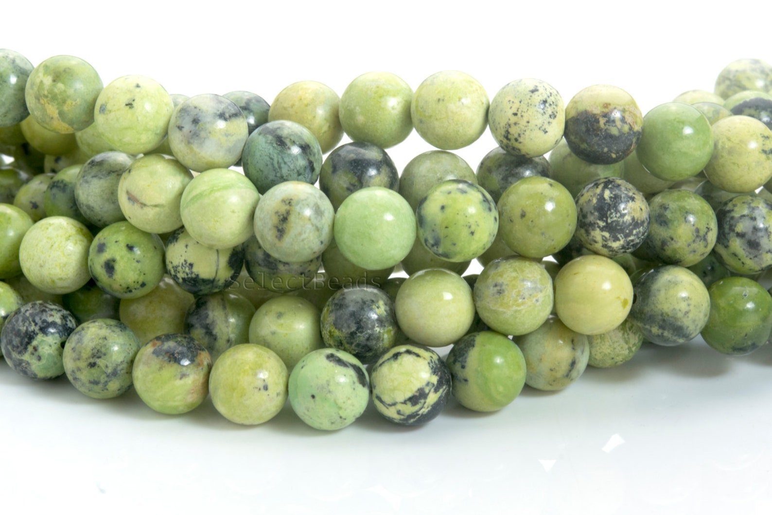 Lemon Chrysoprase Beads - Australian Chrysoprase - Australian Jade ...