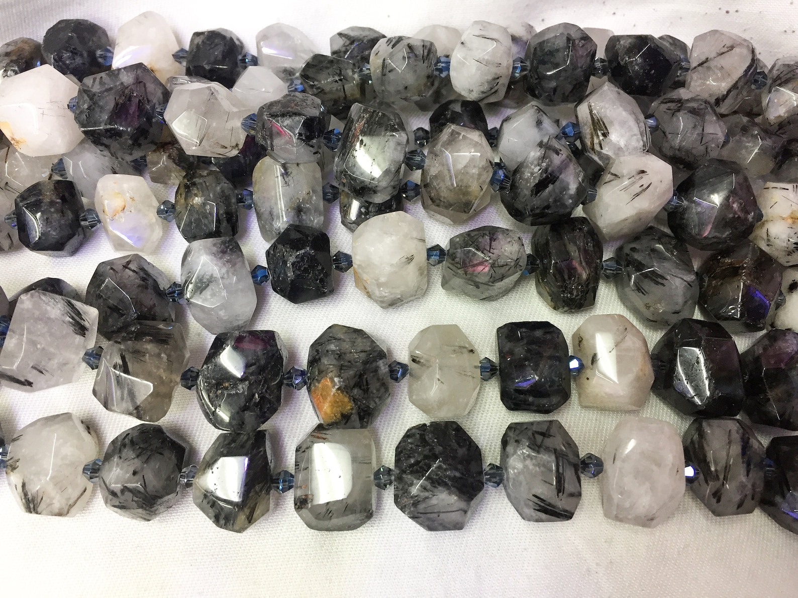 Gemstone Faceted Nuggets Beads - Fancy Cut Stone Nuggets - 15-18mm X18 ...