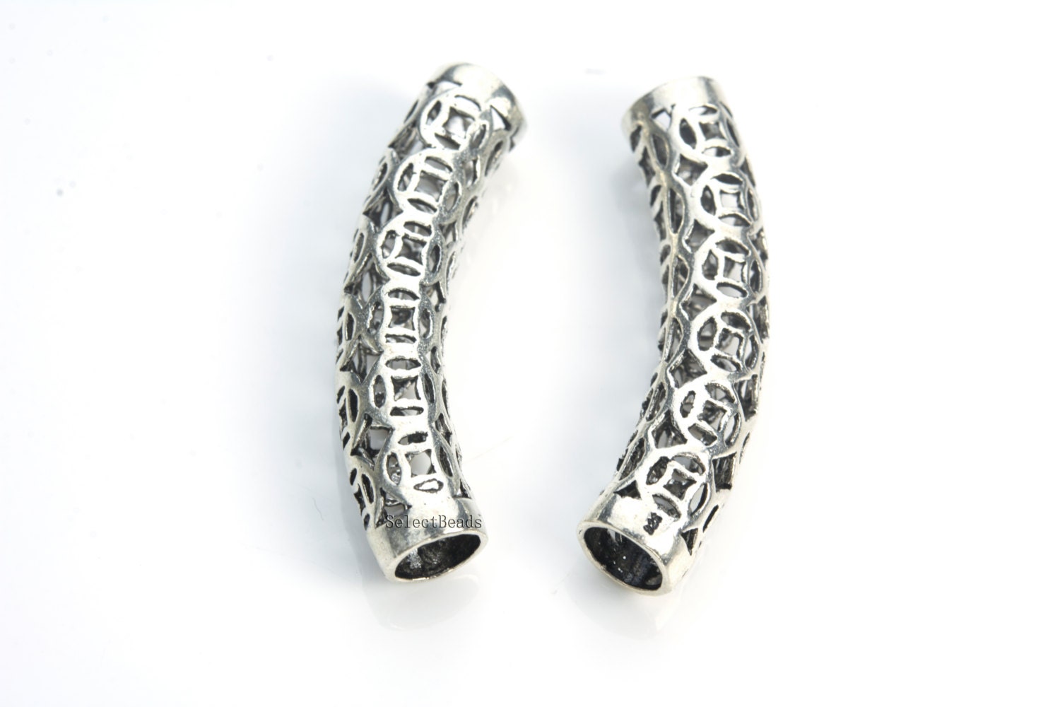 Bali Sterling Silver Beads - Sterling Silver Tube Beads - Sterling ...