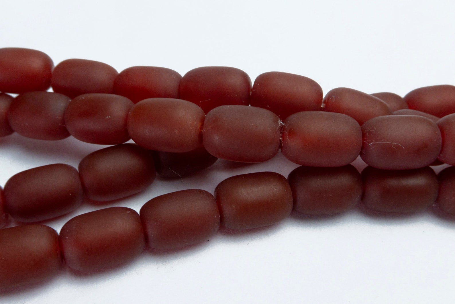 Matte Red Carnelian Barrel Beads - Natural Carnelian Beads - Carnelian ...