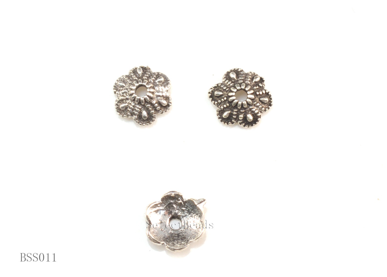 Bead Caps for Jewelry Making Sterling Silver Bead Caps - Etsy