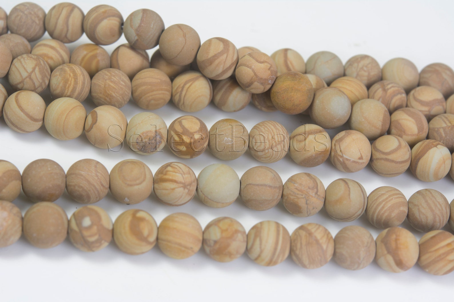 Perles de jaspe en bois mat perles de jaspe mat perles de - Etsy France