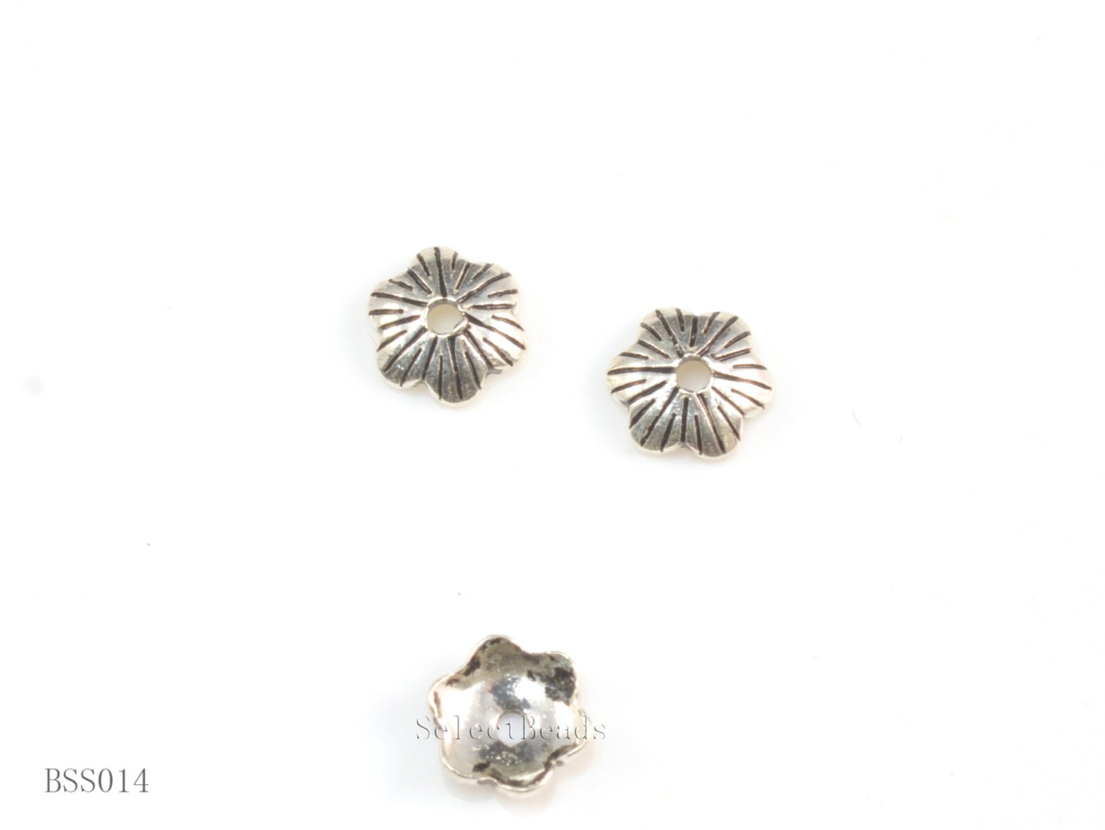 Bead Caps for Jewelry Making Sterling Silver Bead Caps - Etsy