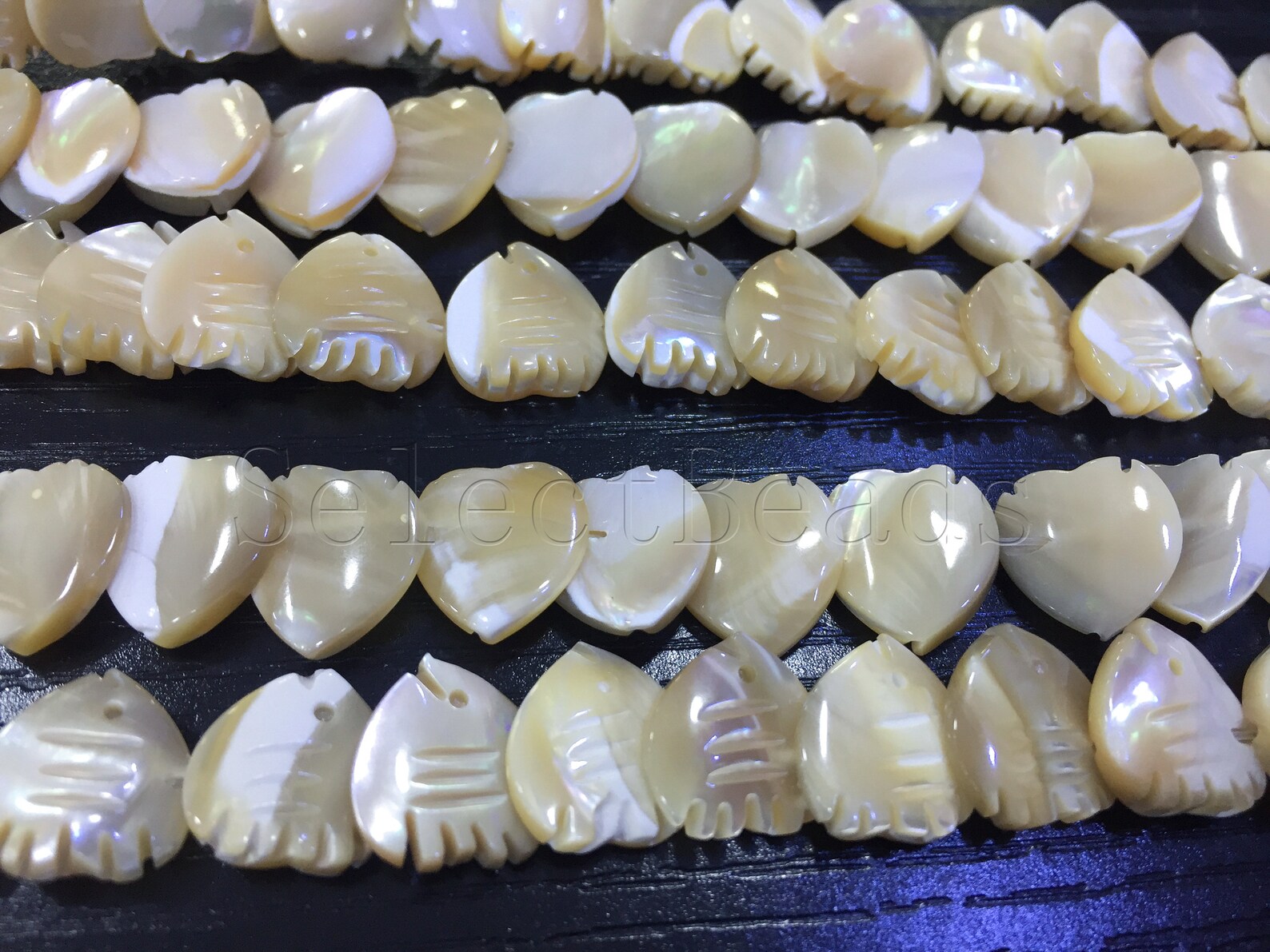 Shell Fish Beads - Carved MOP Beads - Brown Animal Beads - Mother of ...