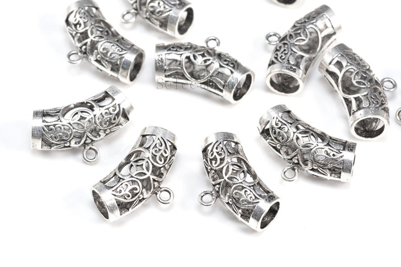 Sterling Silver Bails Pendant Bail Jewelry Bails for - Etsy